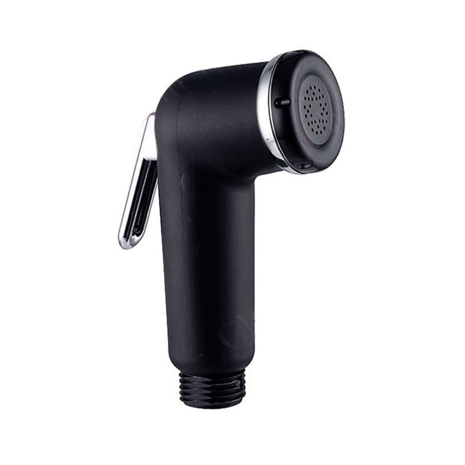 3 seturi complete dus igienic rotund bidet in polipropilena Oasi negru ...