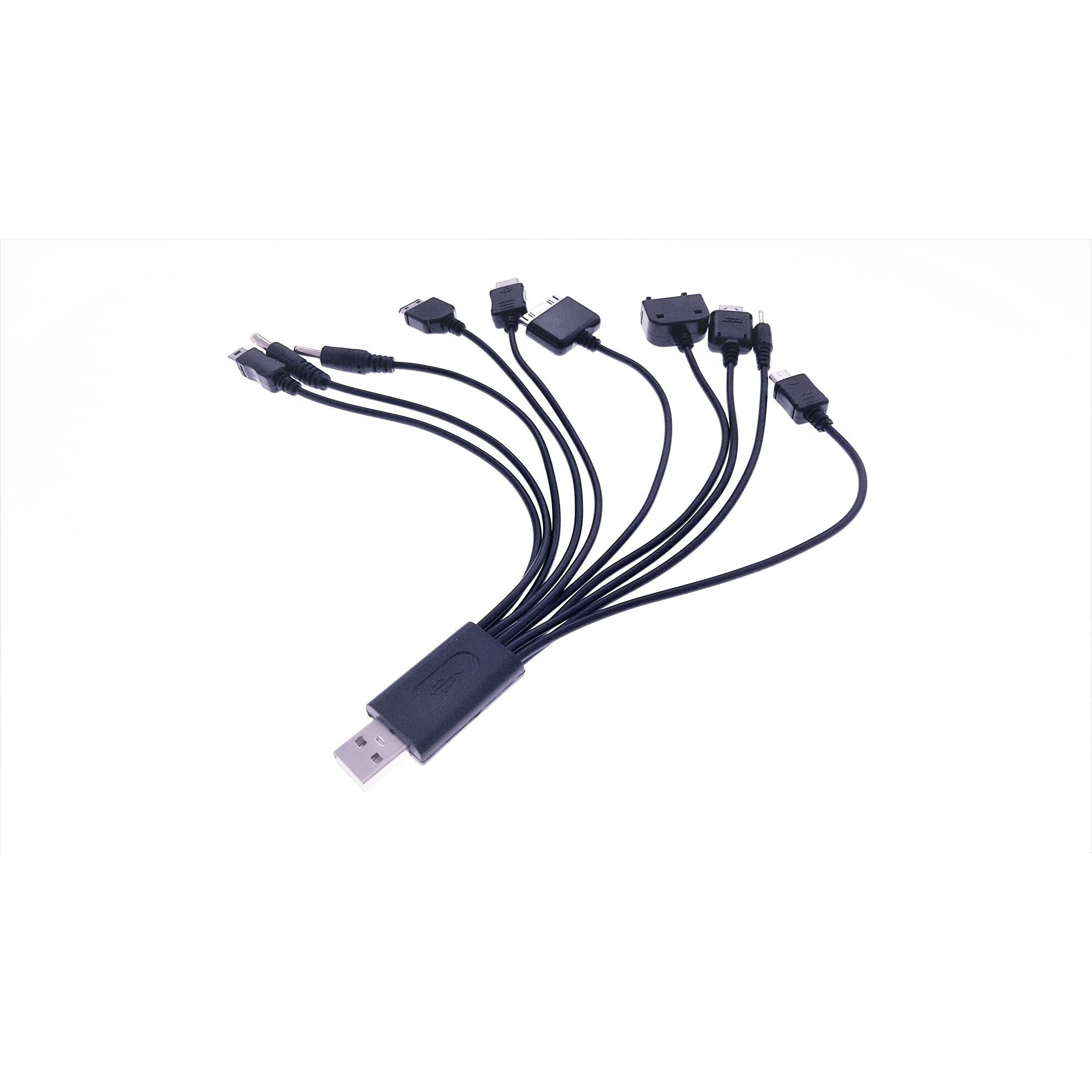 Cablu Alimentare USB, 10 in 1 - eMAG.ro