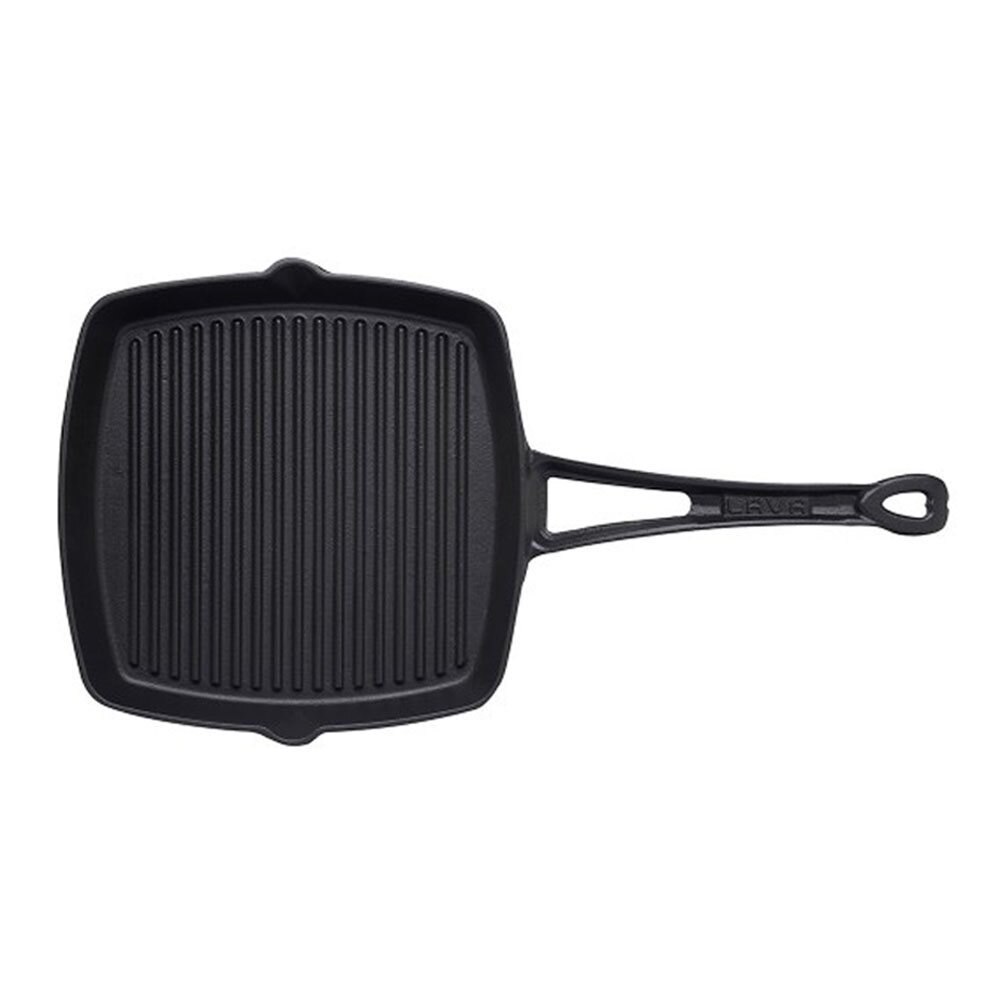 Tigaie gril patrata, fonta, 26x26cm - LAVA - eMAG.ro