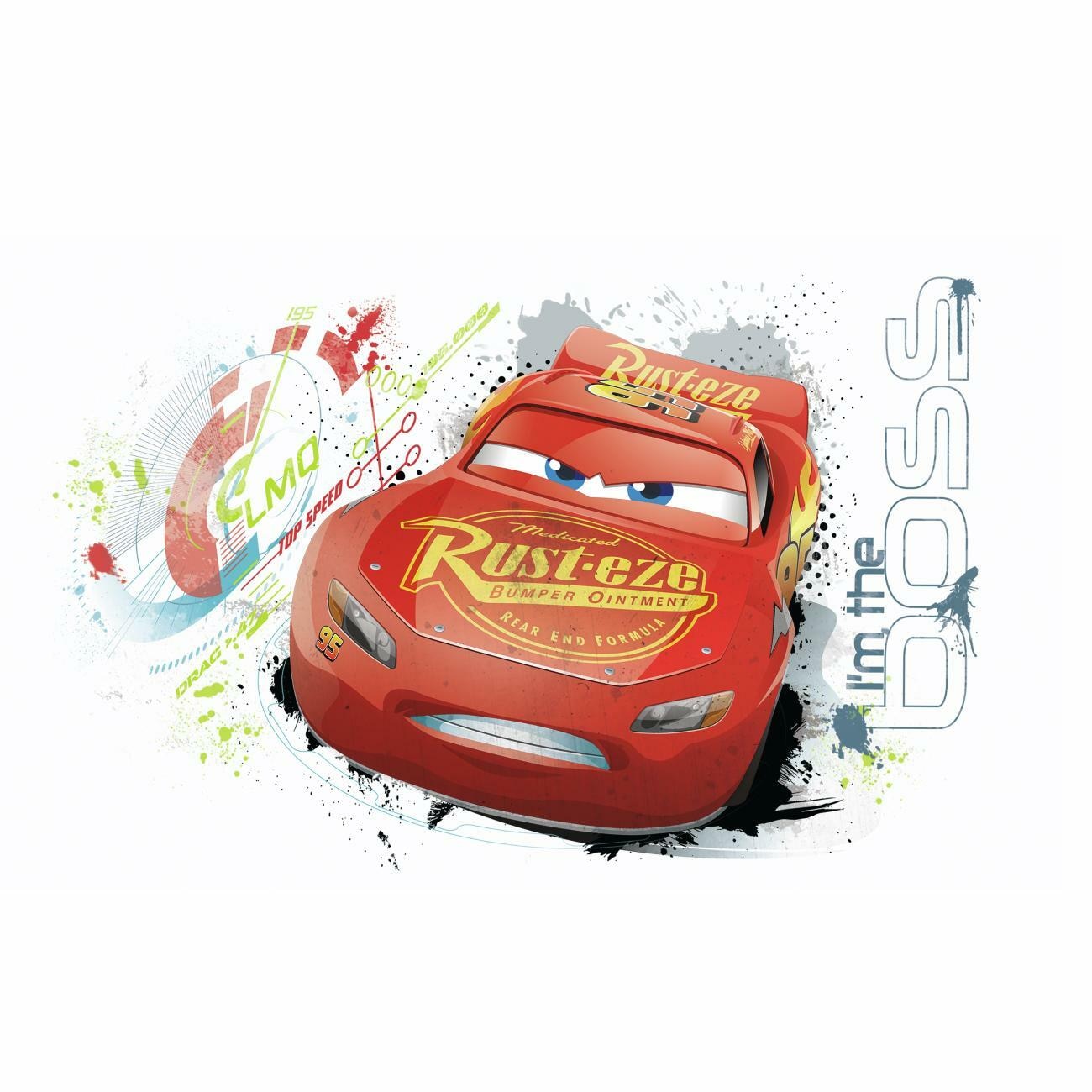 Sticker gigant Fulger MCQUEEN - 92,7 x 43,8 cm - eMAG.ro