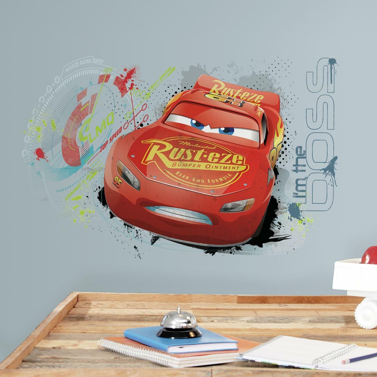 Sticker gigant Fulger MCQUEEN - 92,7 x 43,8 cm - eMAG.ro