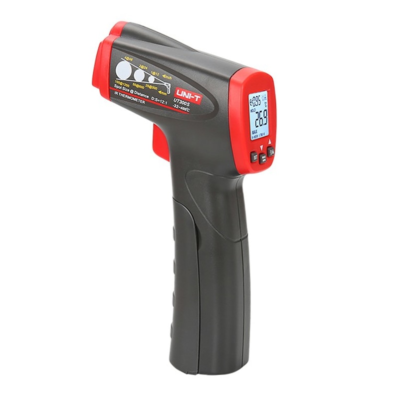 Aparat de masura digital cu infrarosu si termometru UNI-T, laser clasa ...