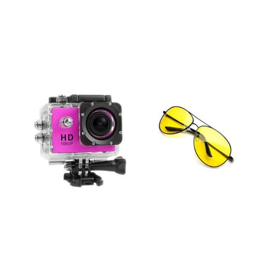 Camera roz video sport Full HD, waterproof, ecran 2.0 inch + CADOU ...