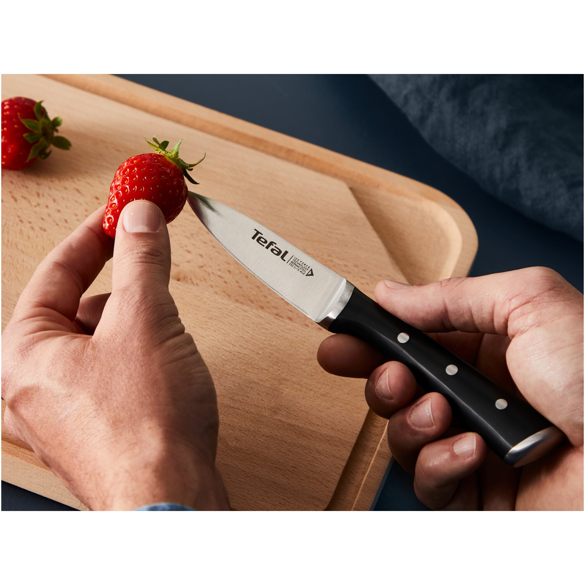 Cutit universal Tefal Ice Force, lama 11 cm, inox, maner plastic ...