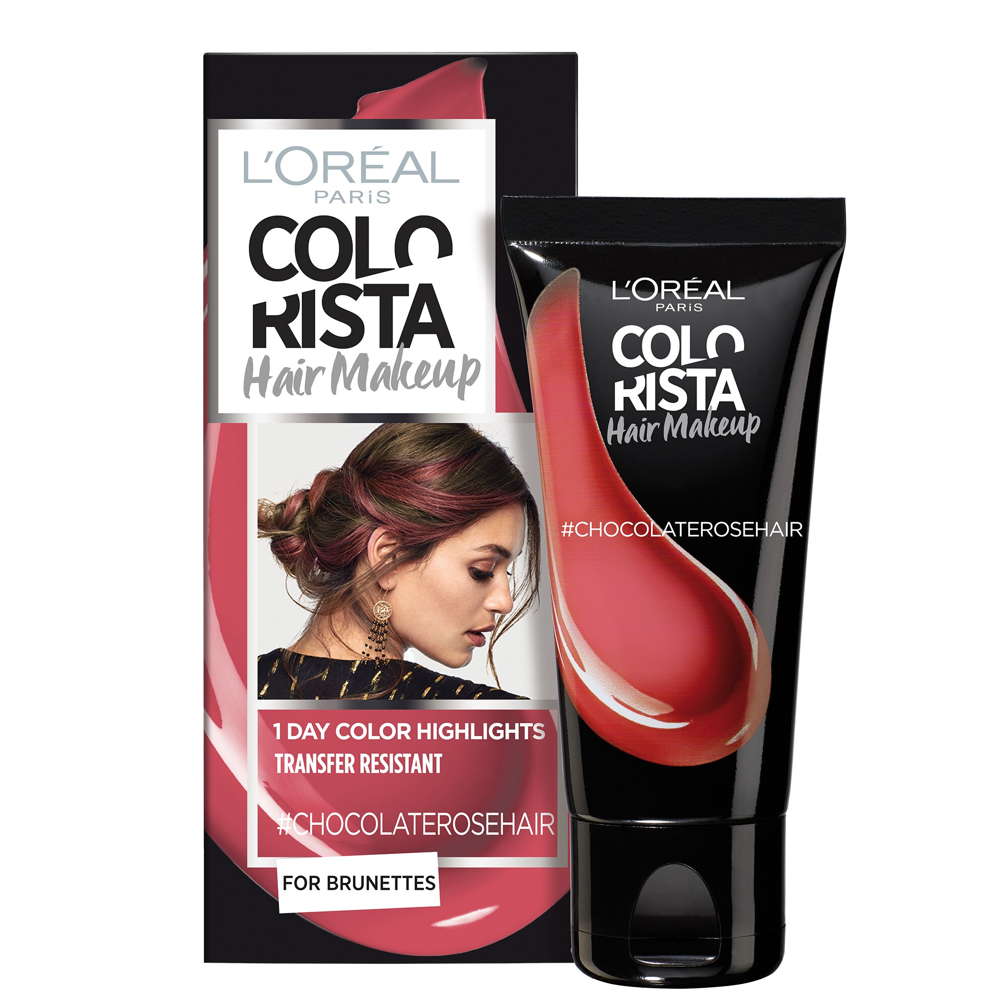 Vopsea de par temporara L'Oreal Paris Colorista Hair Makeup, Chocolat ...
