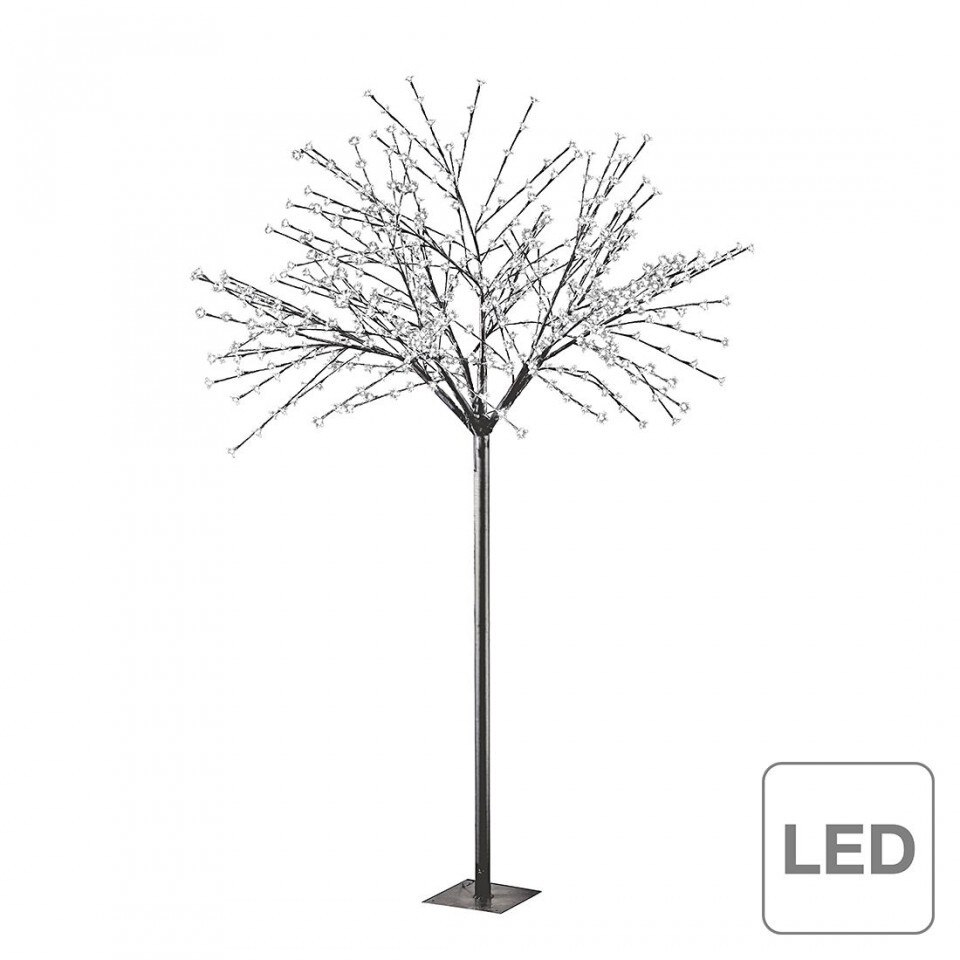 Lampadar LED TREE, metal, negru - eMAG.ro