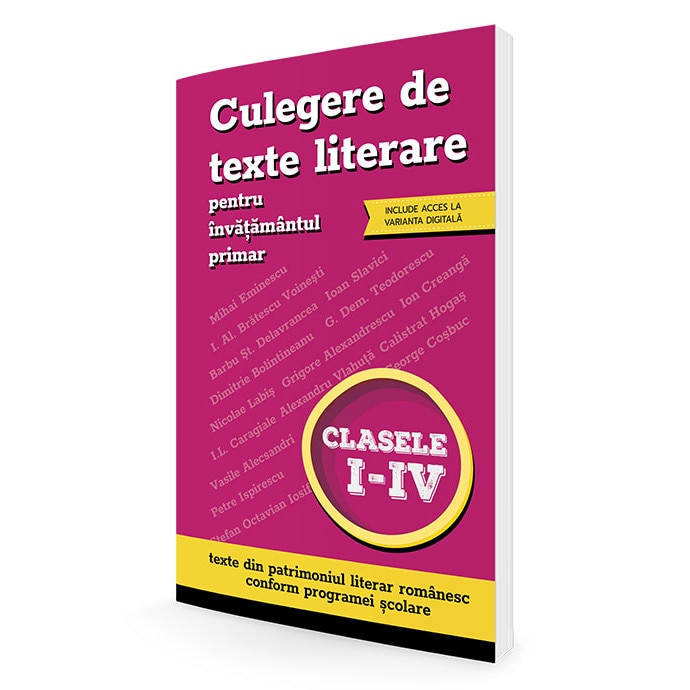 Culegere de texte literare pentru invatamantul primar, clasele I-IV ...