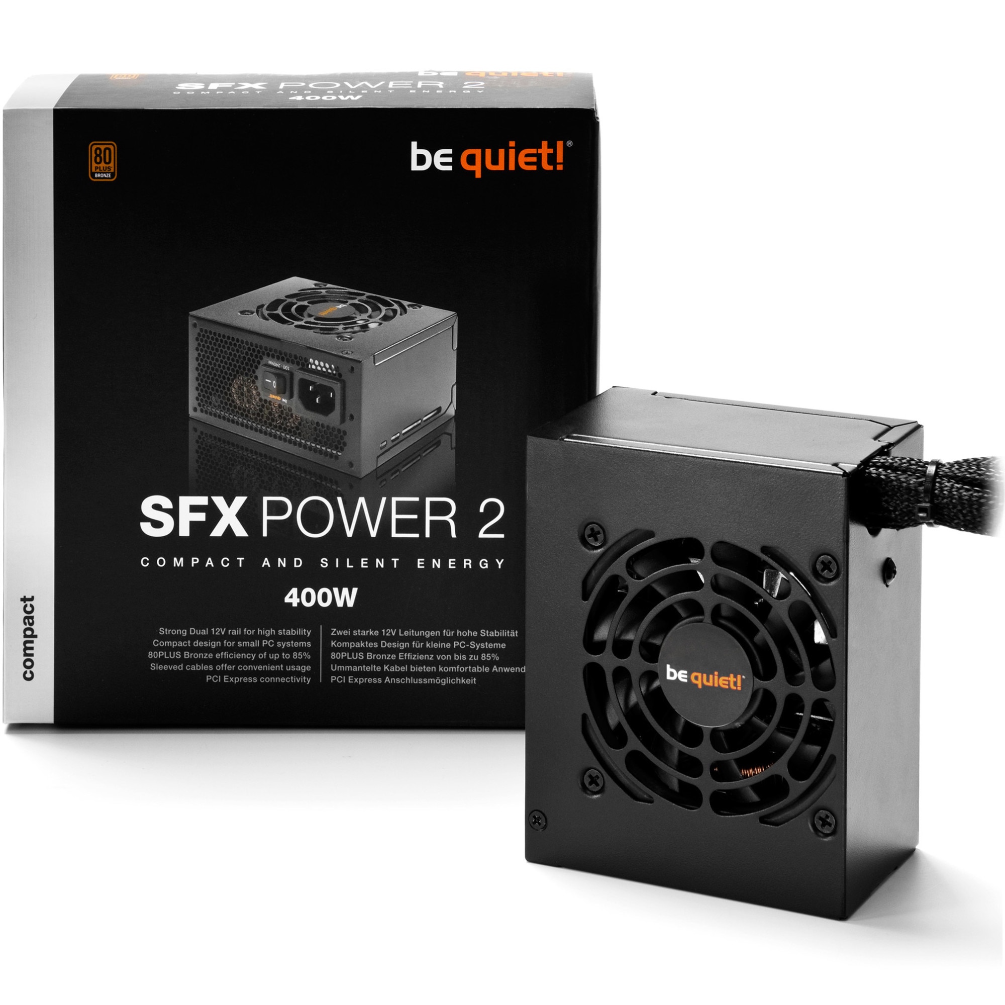 Sursa be quiet! SFX Power 2, 80 PLUS® Bronze, 400W, PFC Activ - eMAG.ro