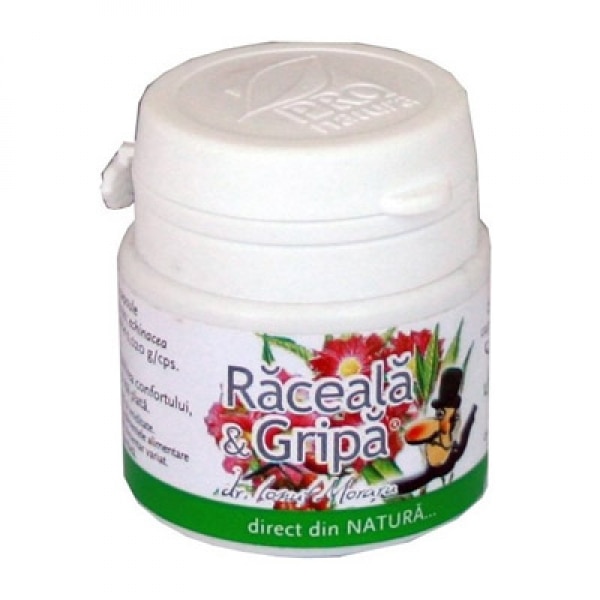 Raceala & Gripa 25 capsule Pro Natura - eMAG.ro
