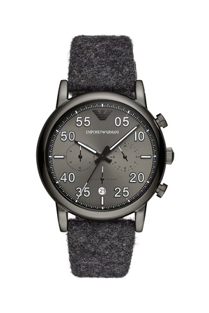 Emporio Armani, Ceas cronograf Luigi, Argintiu inchis - eMAG.ro