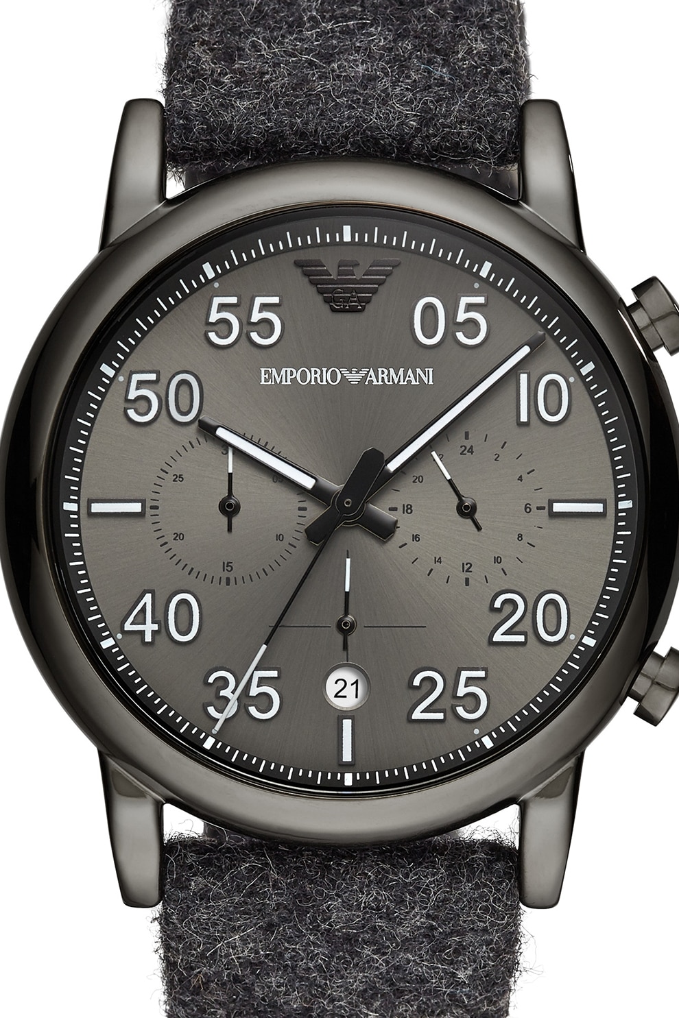 Emporio Armani, Ceas cronograf Luigi, Argintiu inchis - eMAG.ro