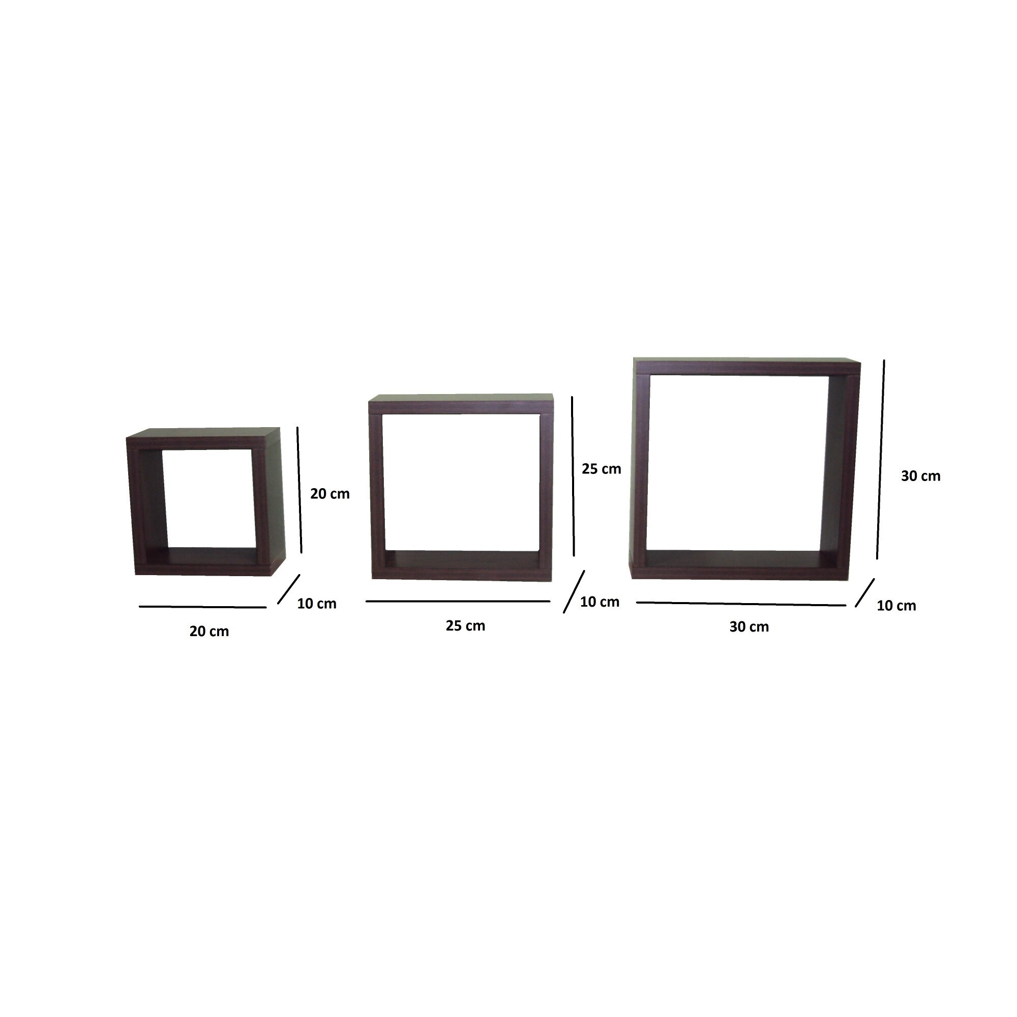 Mobila Raft cub set trei cuburi raft perete Cubico Nuc Model CN313 ...