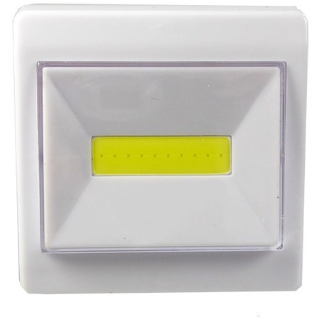 Lanterna led de perete cu intrerupator, fara fir, 3W, COB, cu baterii ...