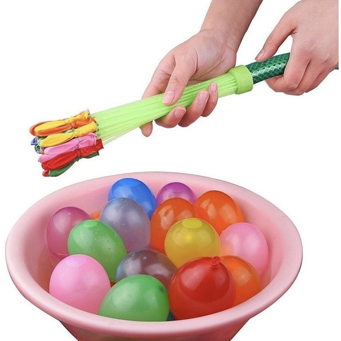 Set 111 Baloane Colorate pentru Apa, cu Sistem de Prindere - Krista ...