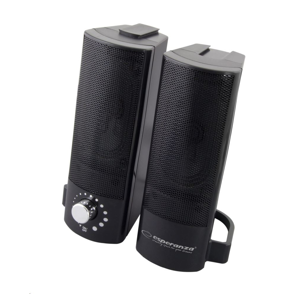 Boxe stereo PC Esperanza, USB 2.0, 2x2.5W, Negru - eMAG.ro