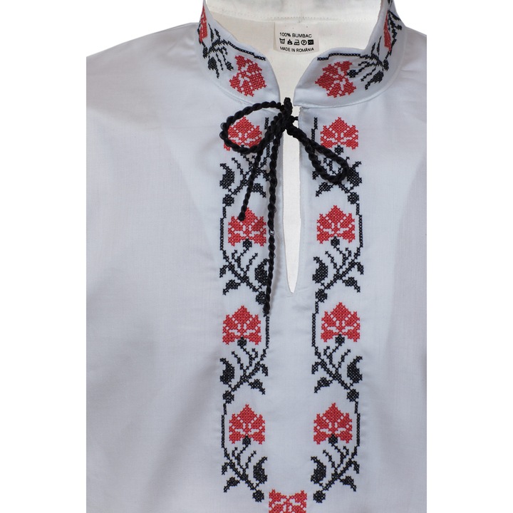 Ie Traditionala Romaneasca barbati, alba, brodata,M - eMAG.ro