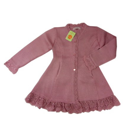 Pardesiu tricotat Roxana, Six for Kids, roz prafuit, 7-8 ani - eMAG.ro