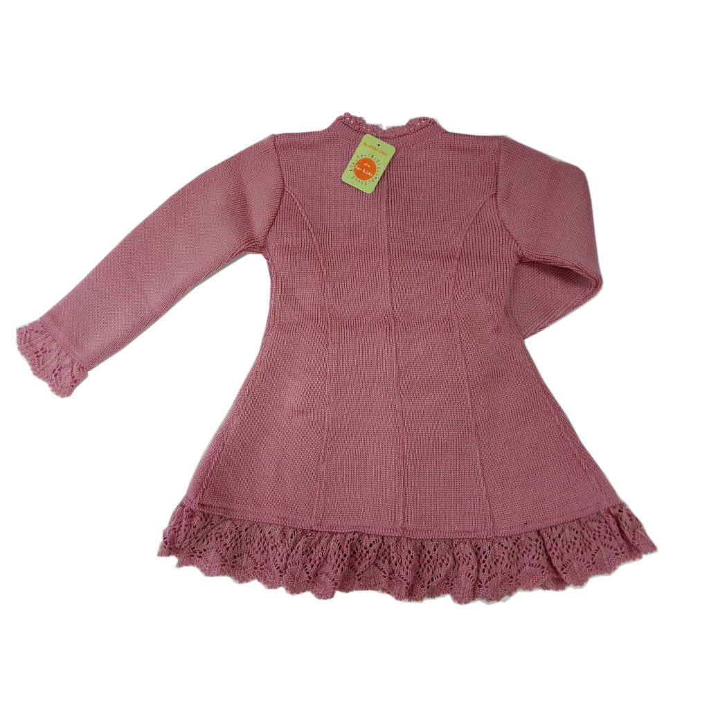 Pardesiu tricotat Roxana, Six for Kids, roz prafuit, 7-8 ani - eMAG.ro