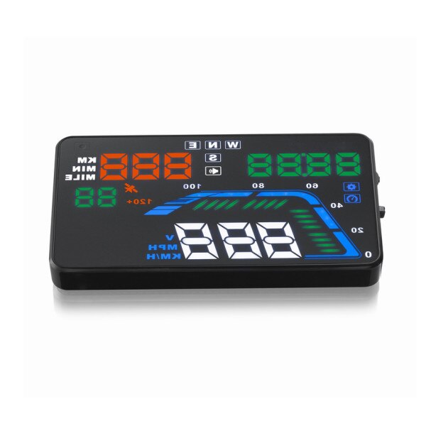 Display de bord pentru parbriz, HUD 5.5 inch, GPS, indicatori LED ...