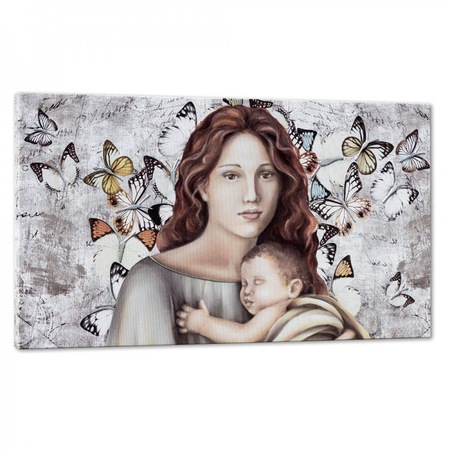 Стенно пано с релефна декорация Casa Interior, MATERNITА CON FARFALLE ...