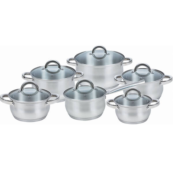 Set 6 oale cu capac, Maestro, 1,5l, 2,0l, 3,0l, 5,0l, inox - eMAG.ro