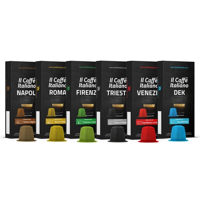 Kit pentru degustare Capsule Cafea Il Caffe Italiano 7 sortimente - 70 ...