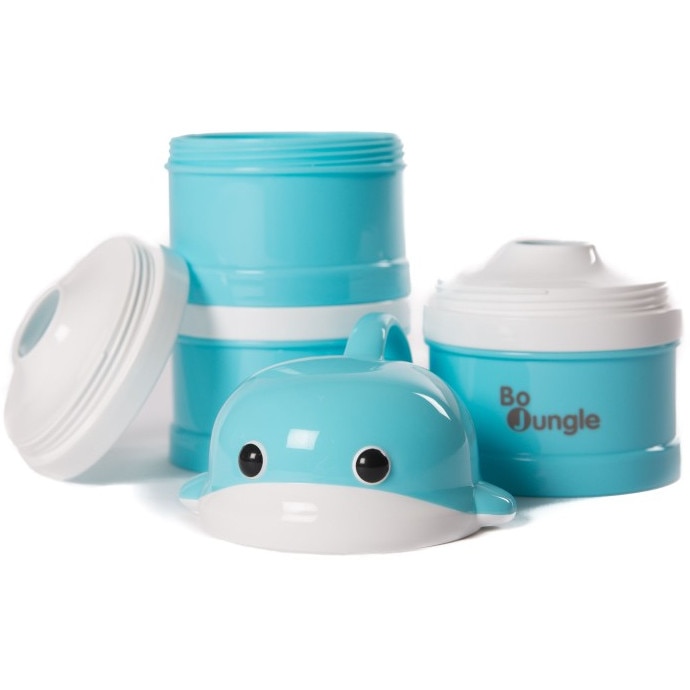 Recipiente speciale tip Containere lapte praf BO Jungle, cu 4 compartimente, Balena Albastra ...