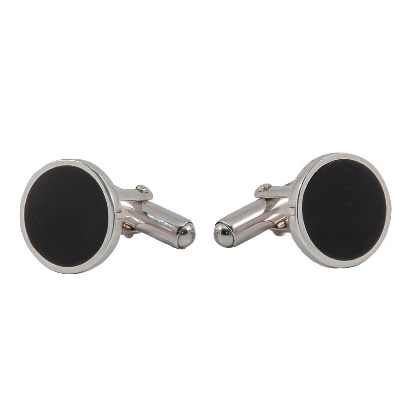 Butoni argint 925 Round Black - eMAG.ro