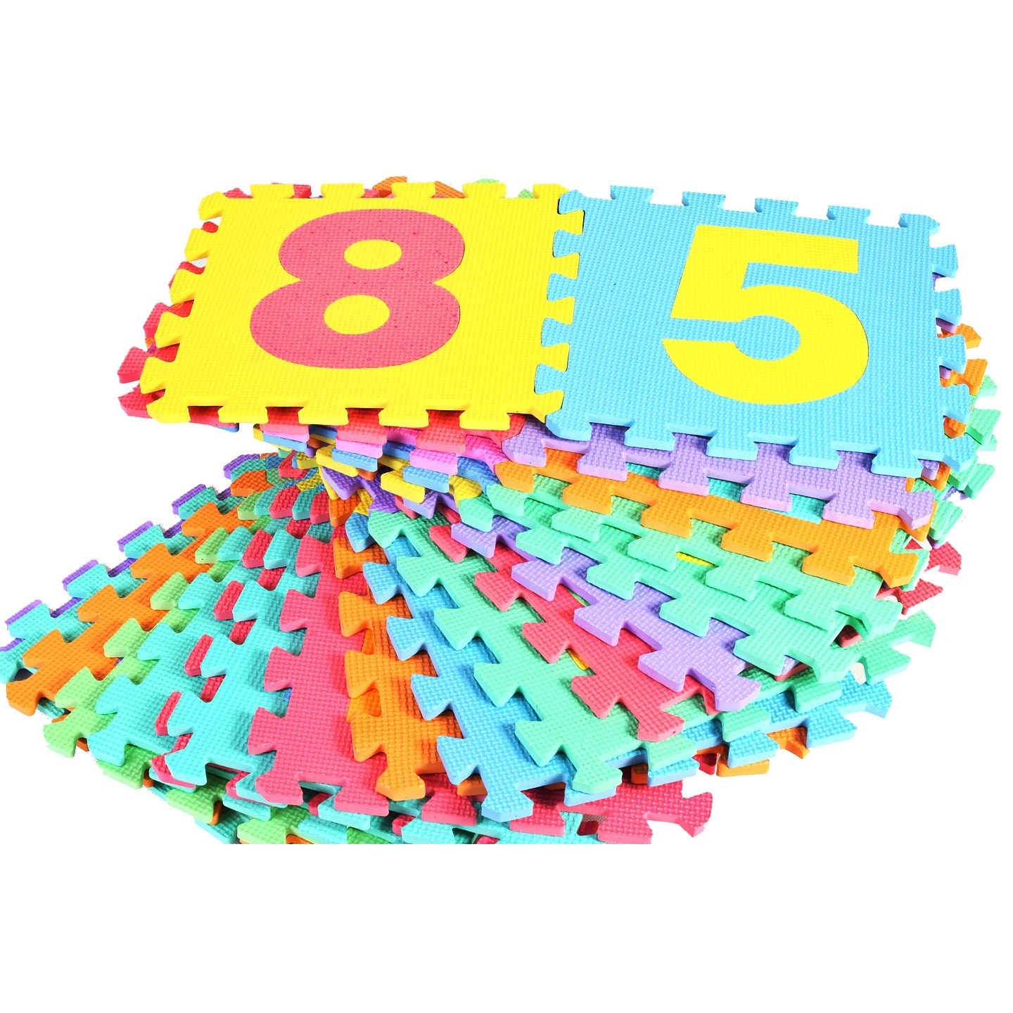 Covor puzzle din burete cu cifre si literele alfabetului "ISP Puzzle 36 ...