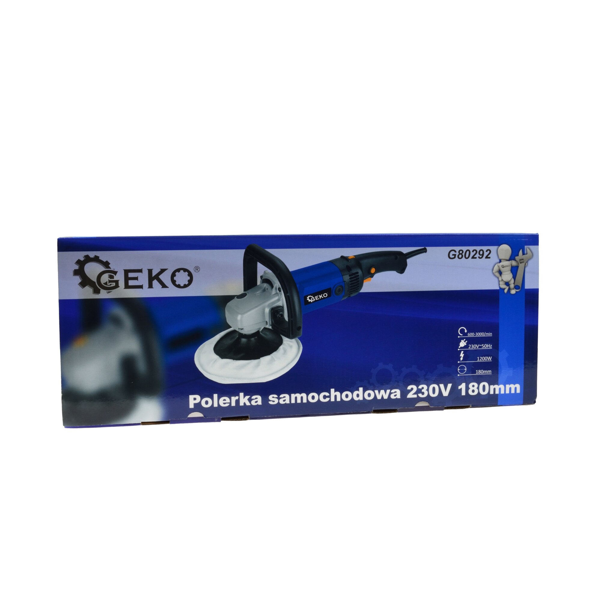 Masina de polishat, 1200 W, 3000 RPM, 180mm, Geko, G80292 - eMAG.ro