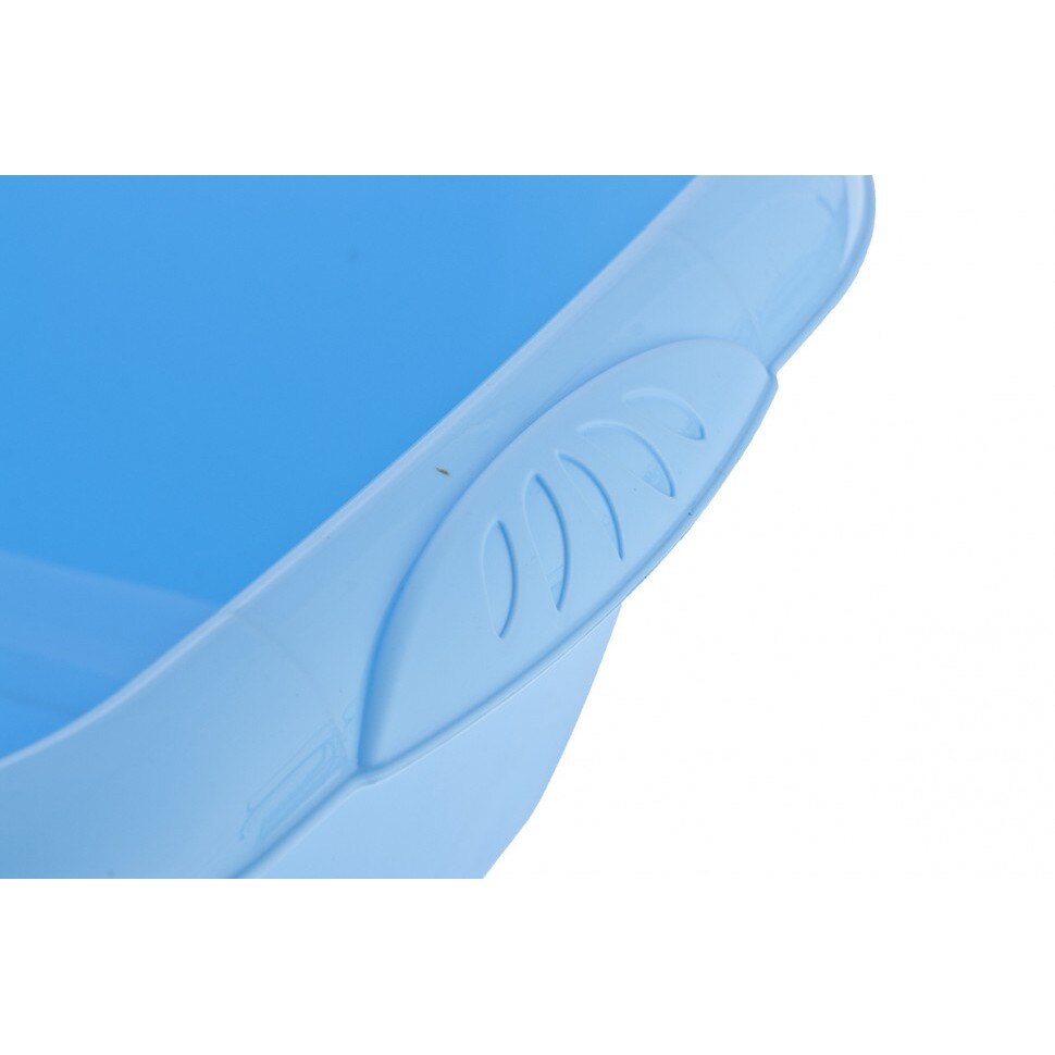 Lighean dreptunghiular, plastic, 12 L, albastru, Elfe - eMAG.ro