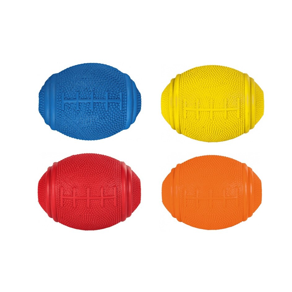 Jucarie Trixie minge rugby cauciuc 10 cm pentru caini 3324 - eMAG.ro