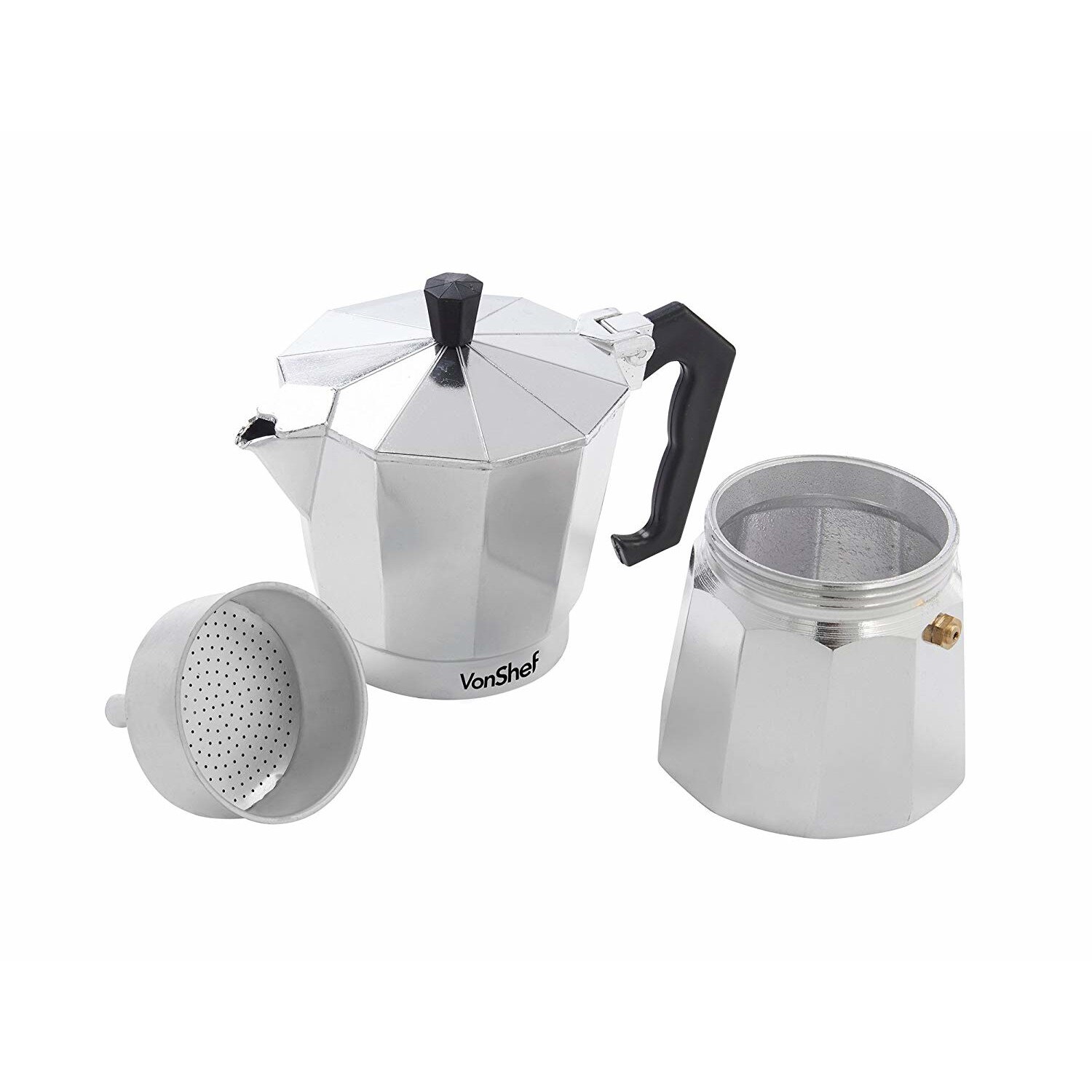 Espressor pentru aragaz, 6 cesti din inox, Teox - eMAG.ro