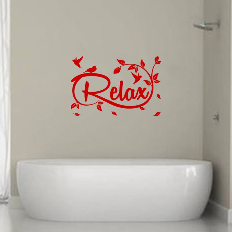 Sticker Decorativ - SMAER - Relax - 60cm x 40cm - Rosu - eMAG.ro