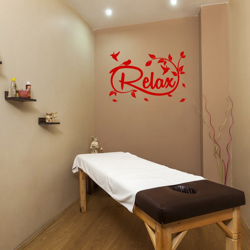 Sticker Decorativ - SMAER - Relax - 60cm x 40cm - Rosu - eMAG.ro