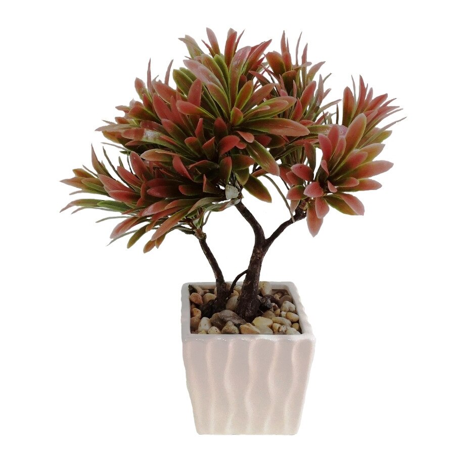 Flori artificiale in ghiveci 120709-2, Bonsai copac, Roz, 25 cm - eMAG.ro