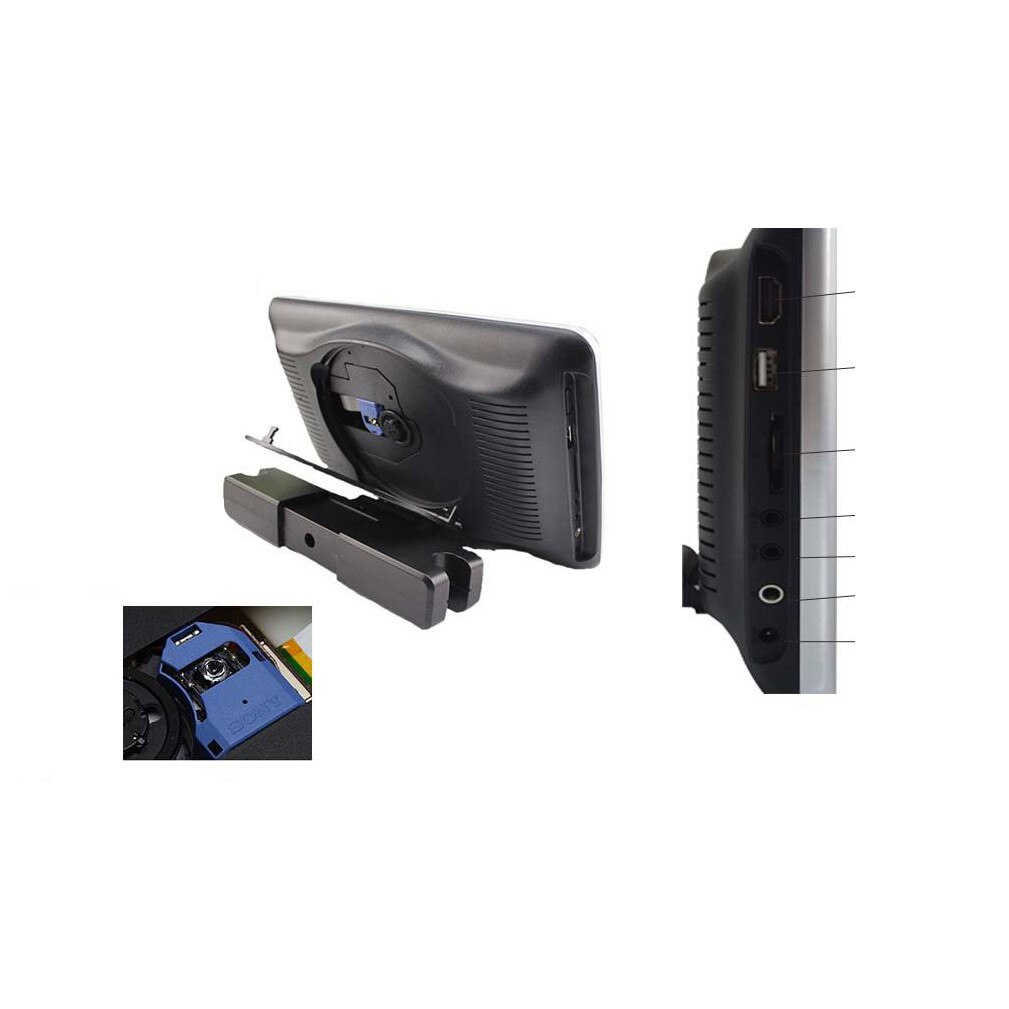 Monitor tetiera, caraudiomarket, ecran 10inch cu dvd incorporat - eMAG.ro
