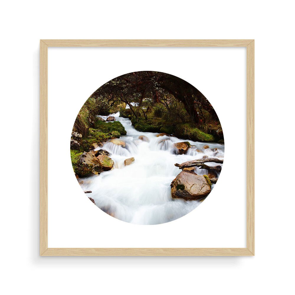 Tablou cu Rama de Lemn Natur Peisaj de toamna cu apa curgatoare Peisaje ...