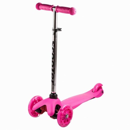 Trotineta copii Smart Roz cu roti luminoase, Scooter - eMAG.ro
