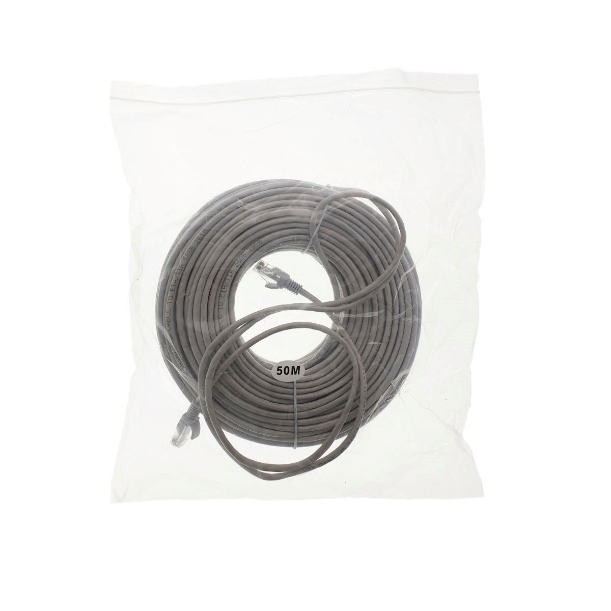 Cablu UTP cat.5, mufat 2xRJ45, lungime 50m, de legatura retea, ethernet ...