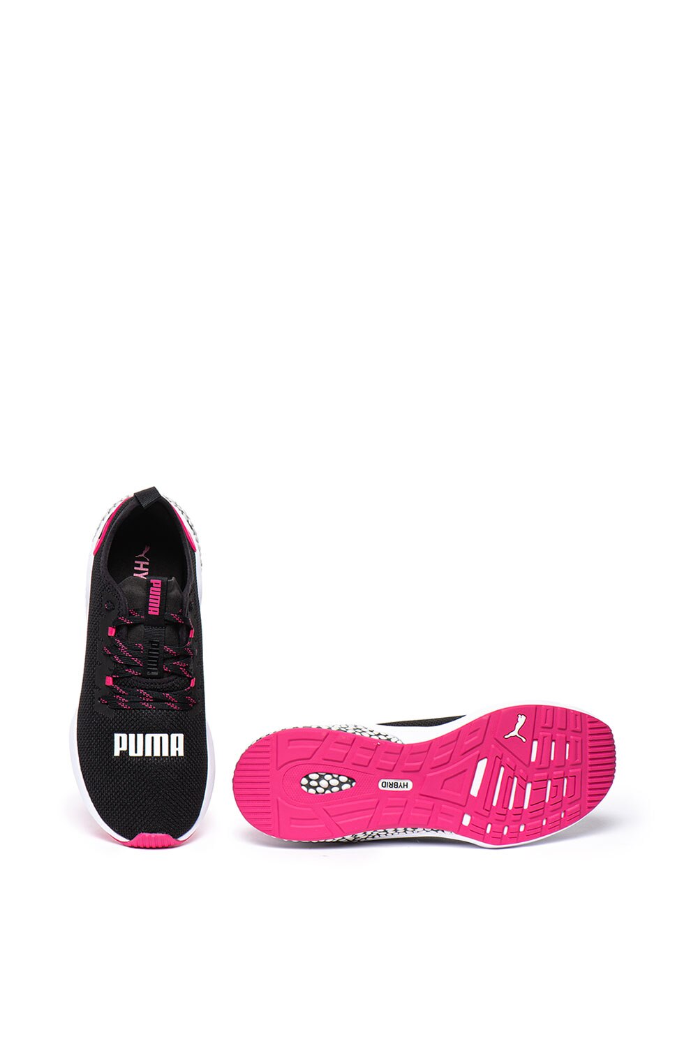 Puma, Pantofi cu logo, pentru alergare Hybrid NX, Negru, 5 - eMAG.ro