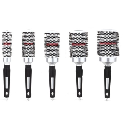 Set 5 perii rotunde coafor coafat frizerie ceramice nanoceramice perie ...