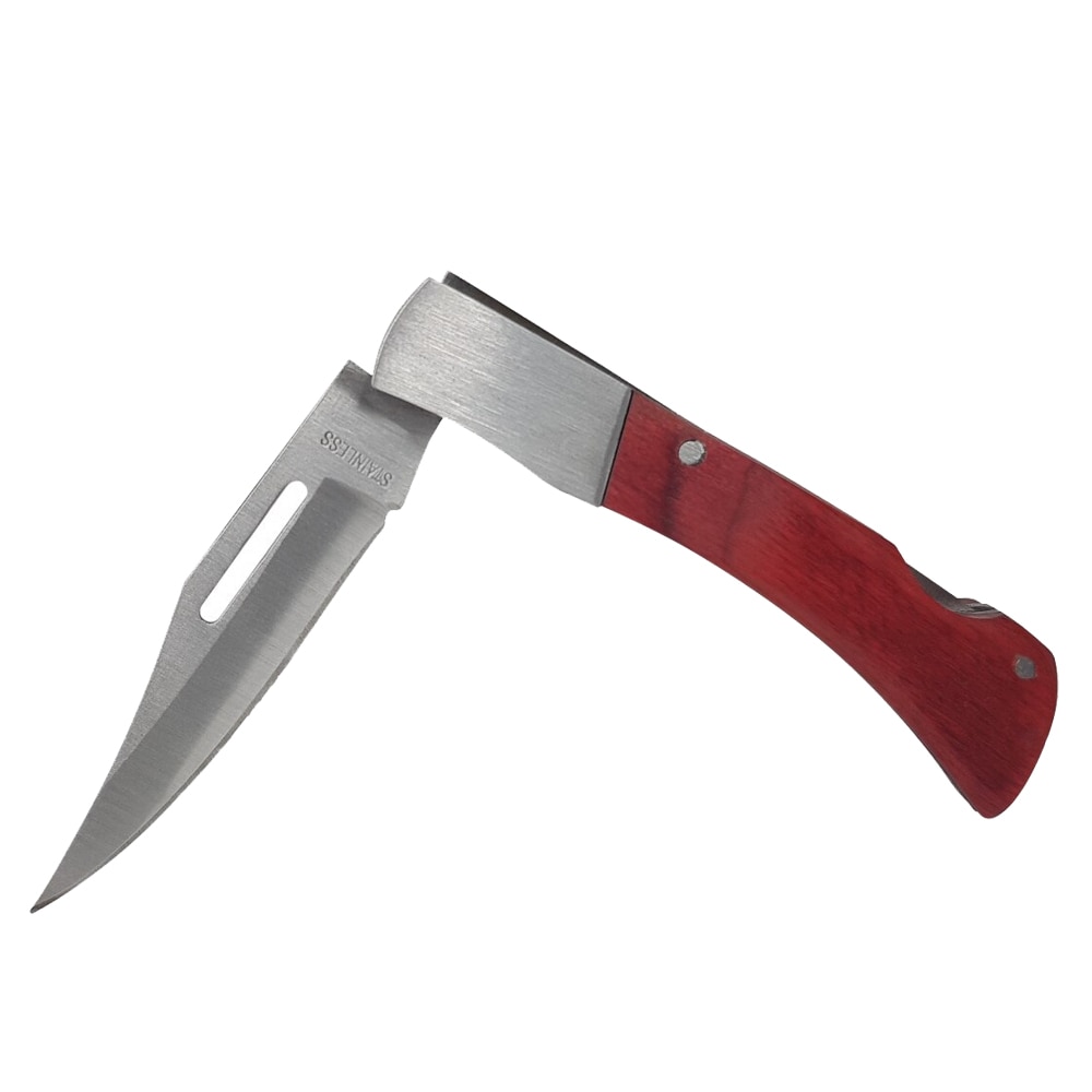 Cutit Stainless steel, pentru camping si pescuit, 17 cm , husa cadou ...