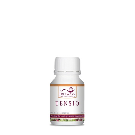 Tensio, 180 capsule, Freeways, 100% natural, Contribuie la reglarea ...