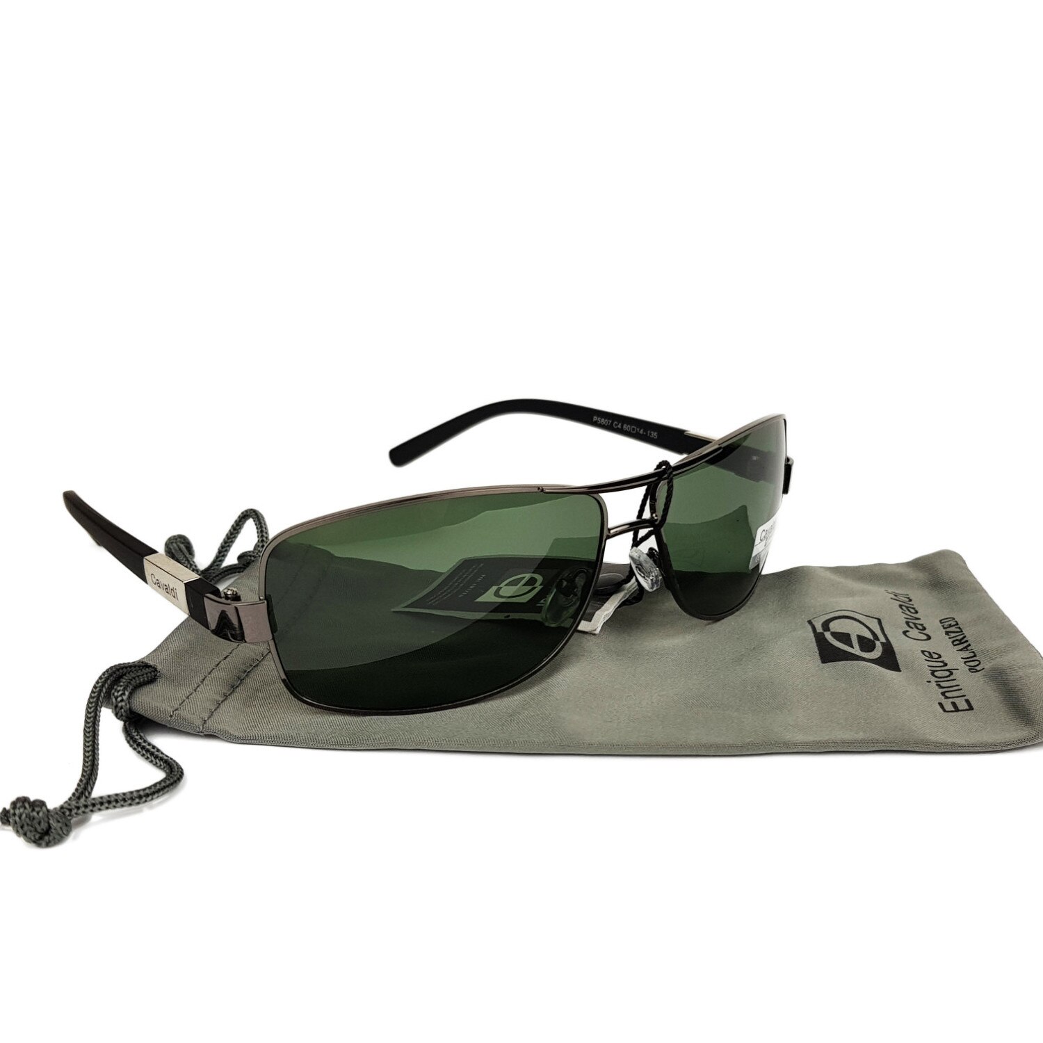 Ochelari de soare barbati ENRIQUE CAVALDI POLARIZED C5807-C4, Verde ...