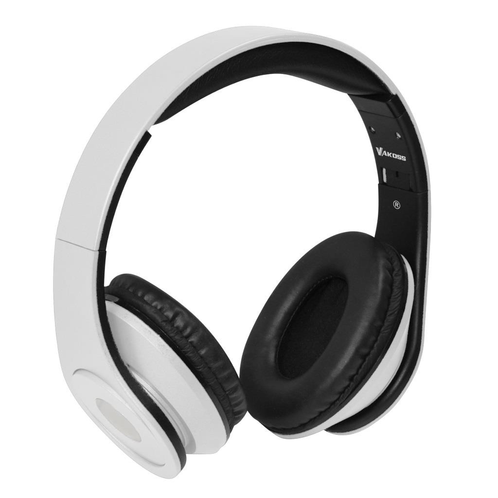 Set casti microfon stereo, Vakoss, SK-378W, pliere, alb - eMAG.ro