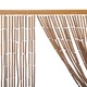 Perdea usa cu margele din lemn,Qdecor Bamboo Stick Natural, 90 x 200 cm ...