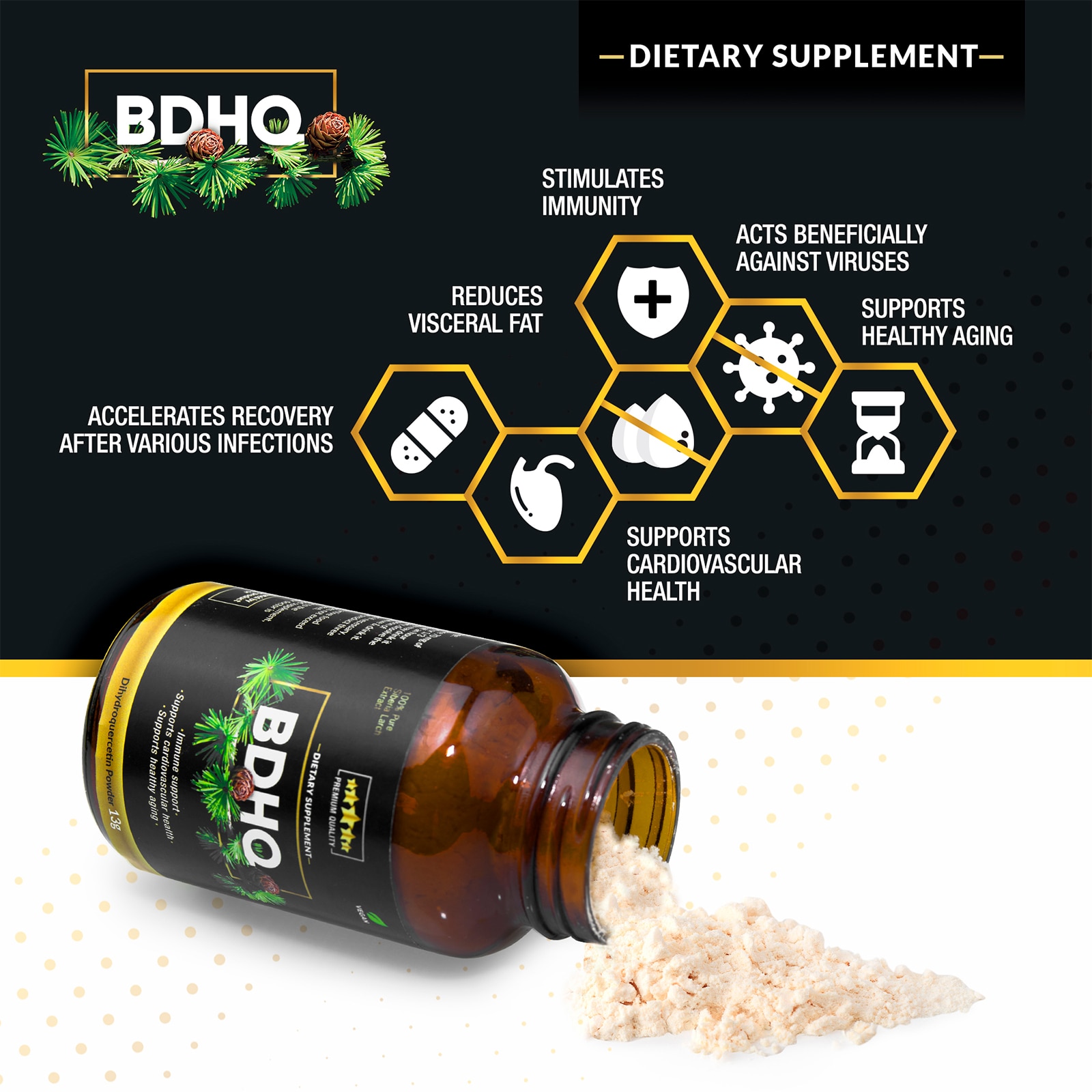 BDHQ ( Dihidro Quercetina ) 13g - eMAG.ro