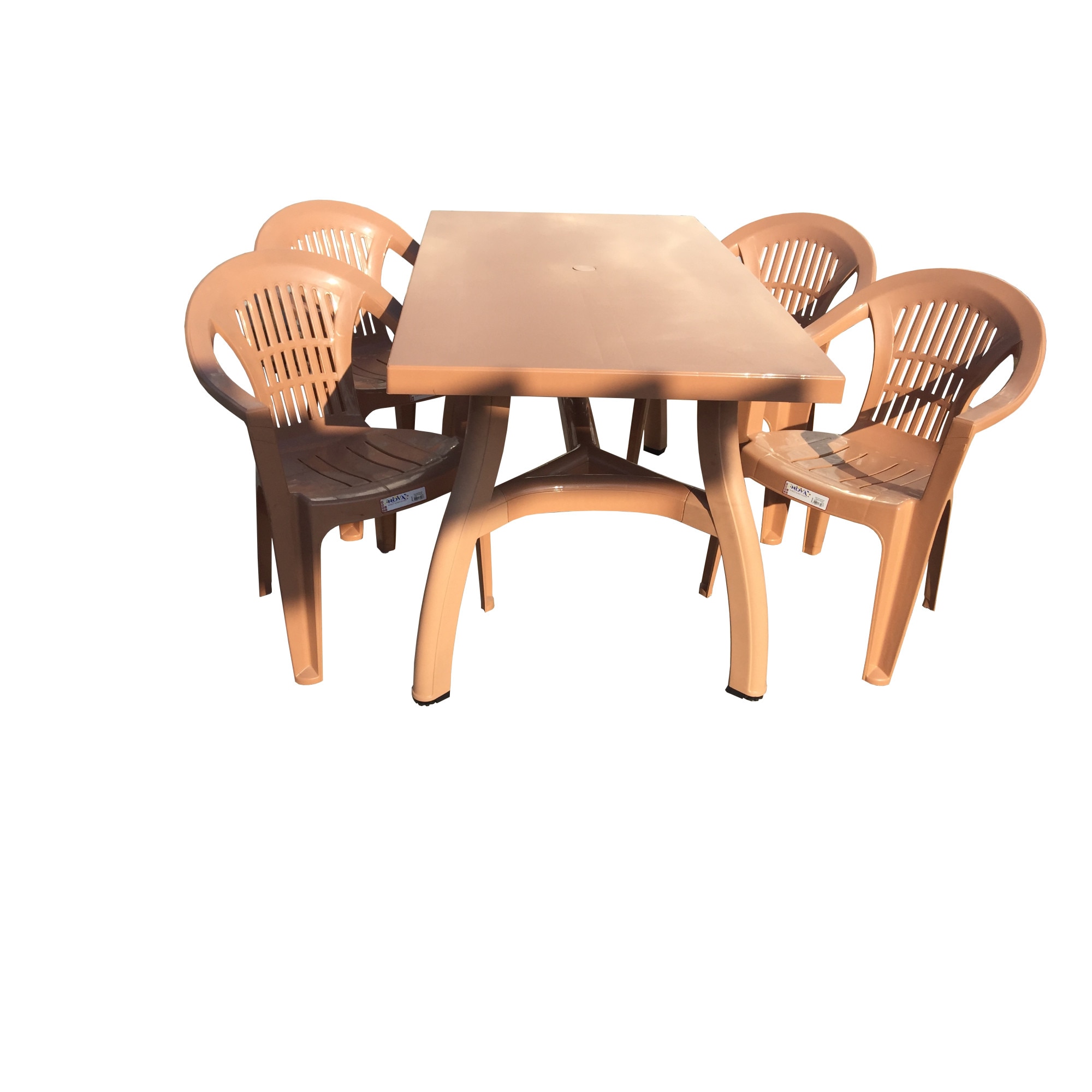 Set mobila gradina/terasa CULINARO masa 80x140 cm cu 4 scaune culoare ...