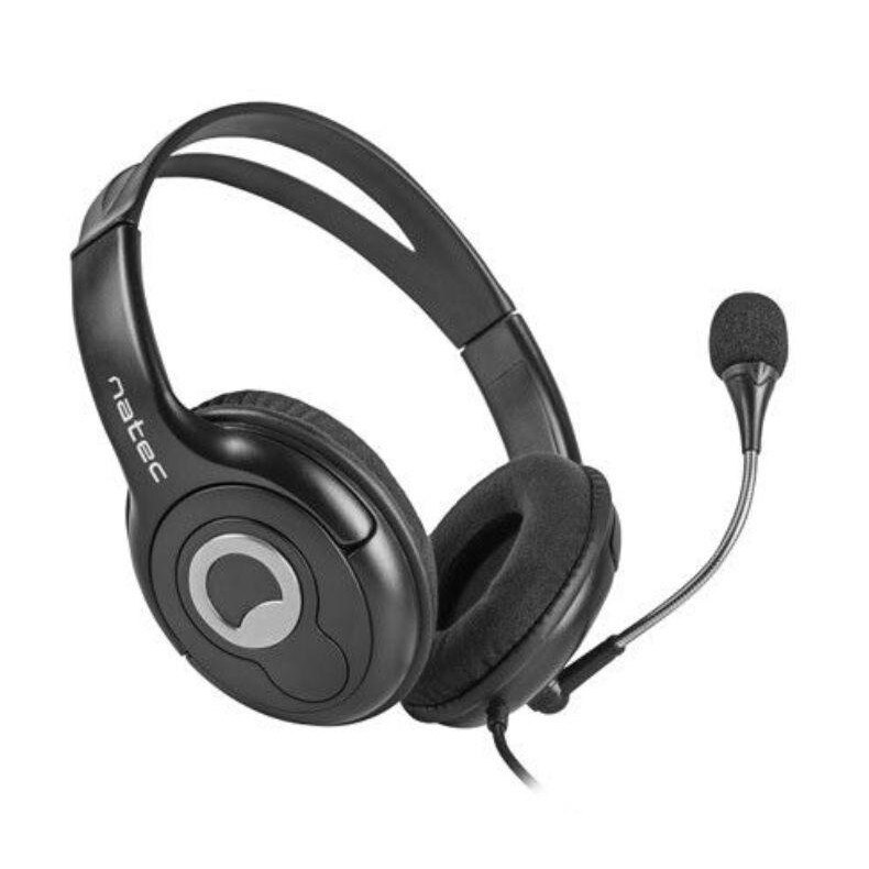 Natec Bear 2 Headphones + Microphone, 2x Mini Jack 3,5mm - eMAG.ro